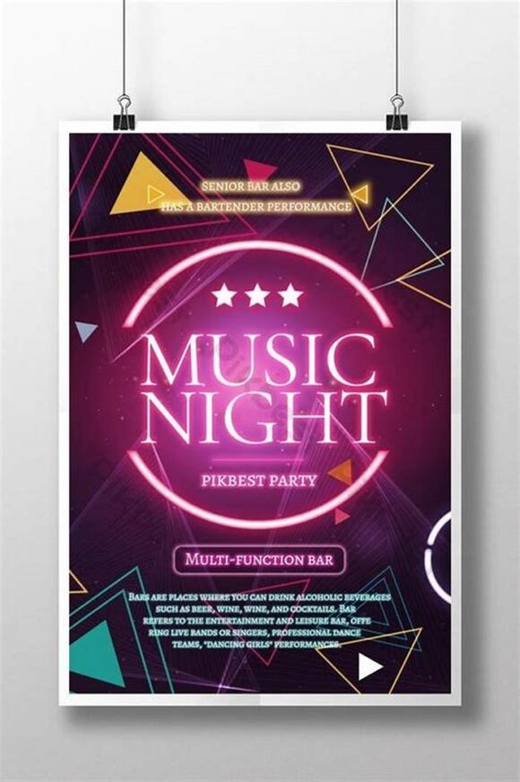 Tổng Hợp Những Mẫu Poster Âm Nhạc Ấn Tượng Và Đẹp Mắt Nhất » In Đồng Lợi