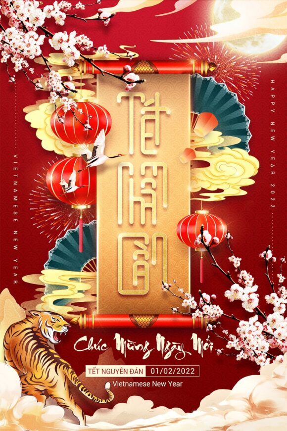 10+ Mẫu poster tết xu hướng thiết kế ấn tượng cho mùa lễ hội » In Đồng Lợi