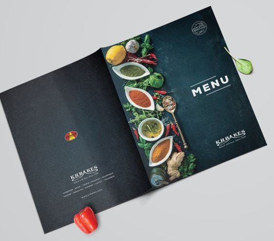 In menu nhà hàng đẹp giá rẻ Hà Nội: Menu nhựa, bìa cứng, da