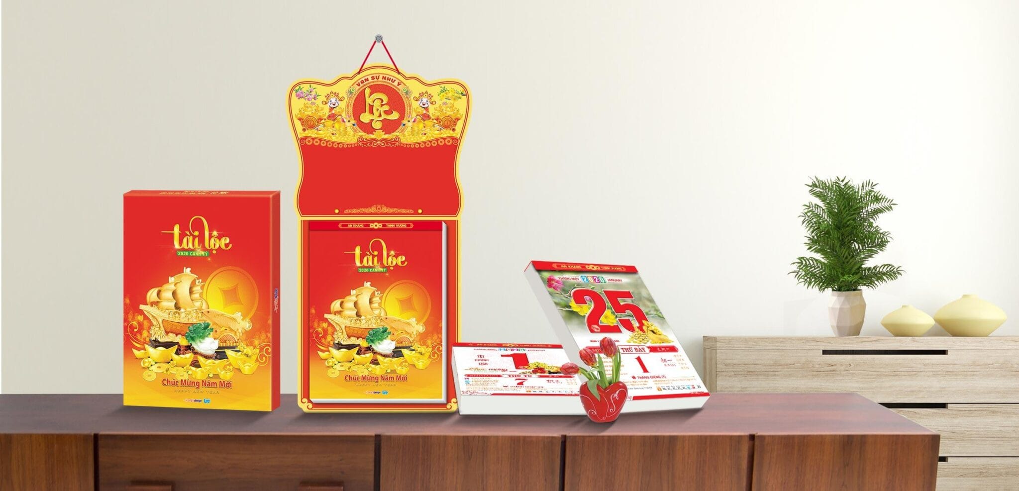6 Mẫu lịch tết đẹp phổ biến thường được sử dụng » In Đồng Lợi